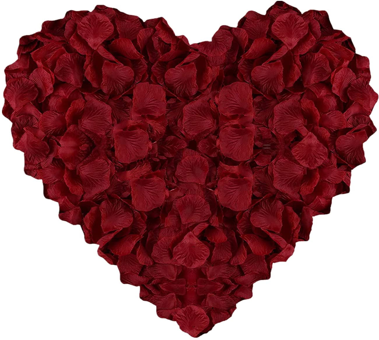 Fake Rose Petals for Romantic Night, Artificial Silk Flowers Faux Petal ...