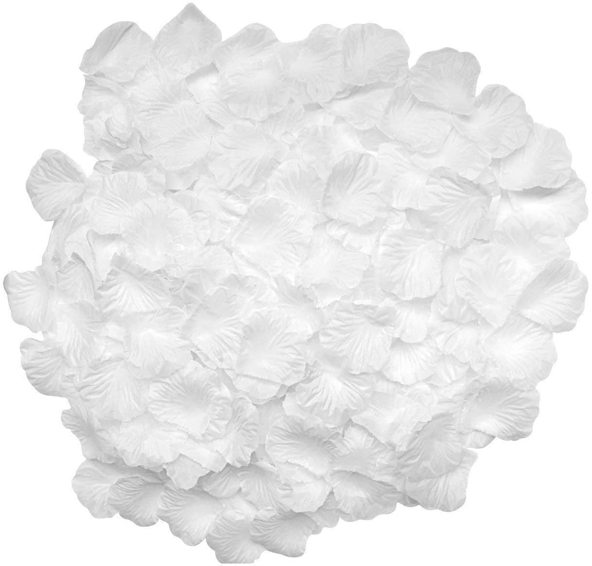 Fake Rose Petals for Romantic Night, Artificial Silk Flowers Faux Petal ...