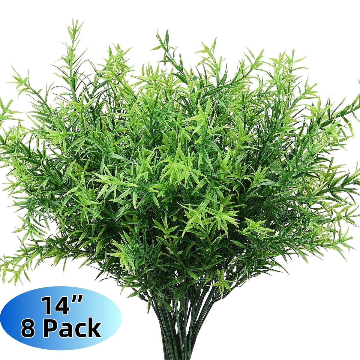 Artificial Rosemary Fake Greenery Leaves Bushes Floral Stems 14" 8 Pack ...