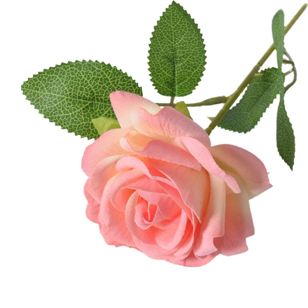 Fake Roses, Artificial Flowers Bulk Realistic Silk Faux White Roses ...