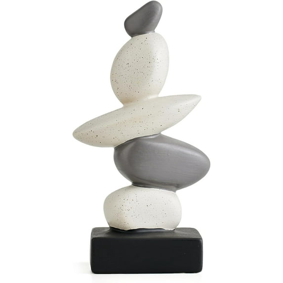 Fake Sandstone Statue Home Decor for Living Room, Modern Resin Stone ...