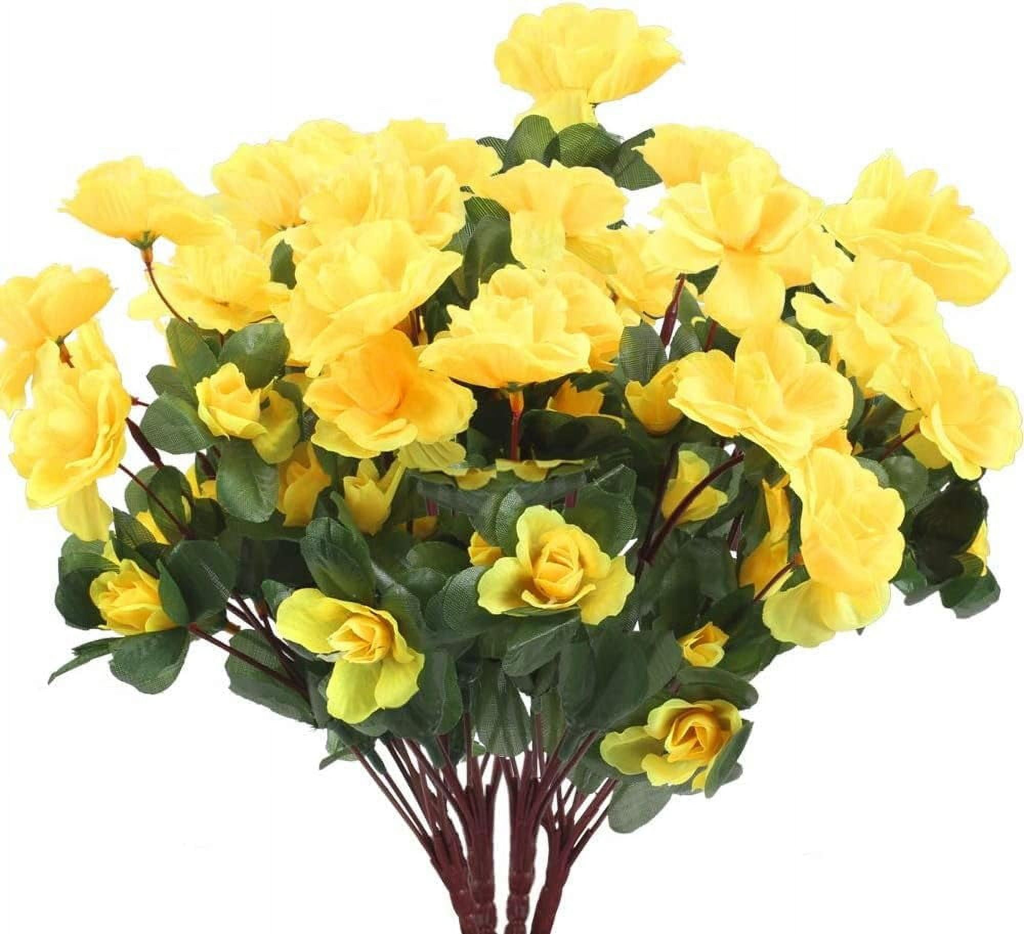 Fake Silk Flowers Plants Artificial Azalea Flowers Artificial Geraniums ...