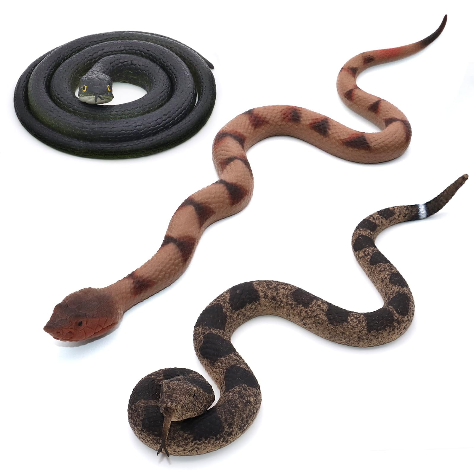 Fake Snake - Super Realistic Rubber Snake,Drives Away Birds Realistic ...