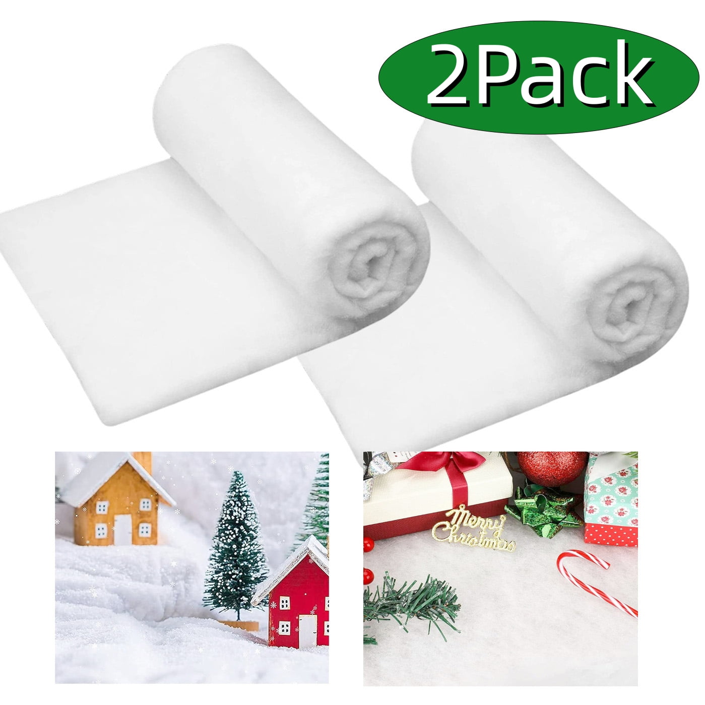 Fake Snow Blanket Christmas Snow Mat for Crafts Faux Thickened Snow ...