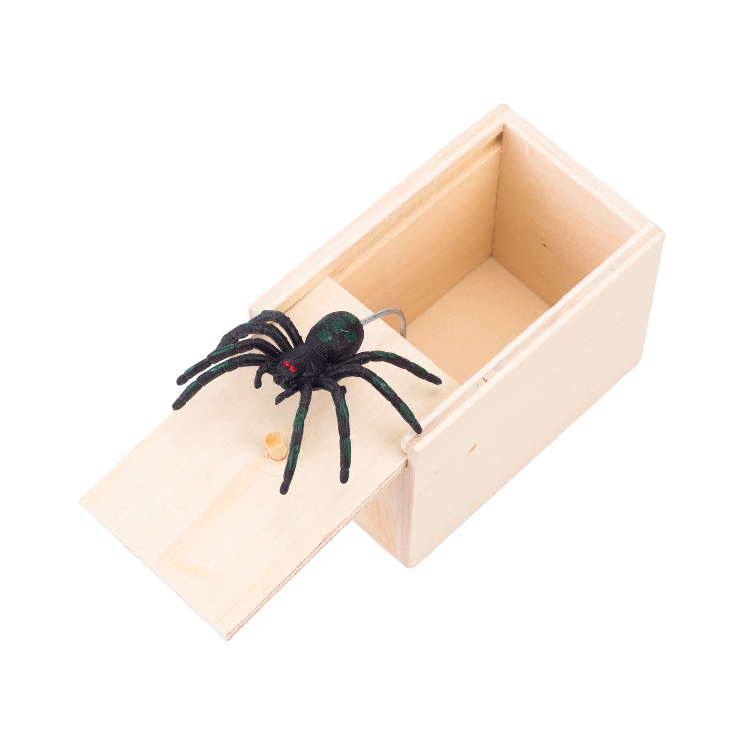 Fake Spider in a Box Prank Gift for Adults Kids,Handmade Wooden Pop Out ...