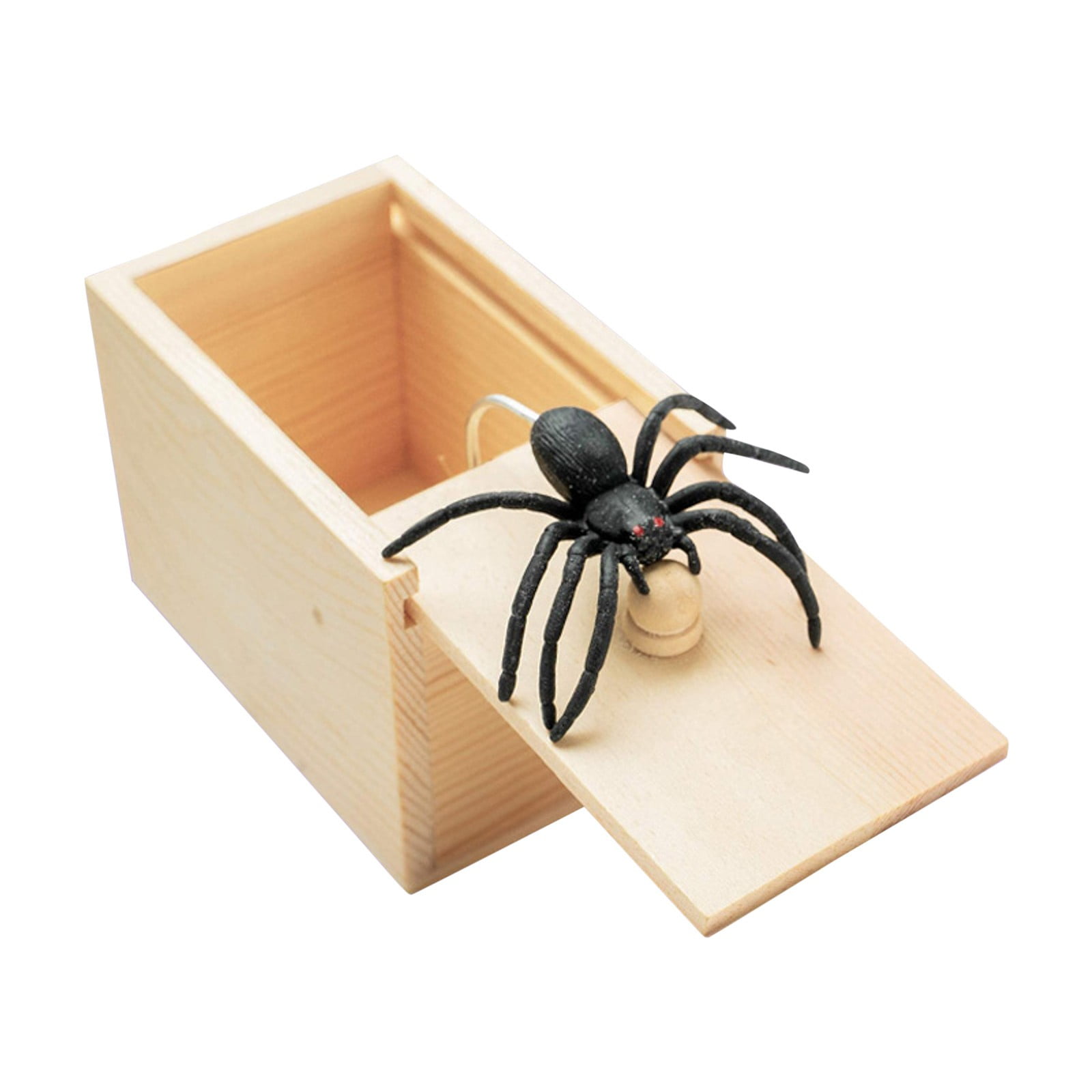 Spider in a Box Prank Gift for Adults Kids,Handmade Wooden Pop Out ...