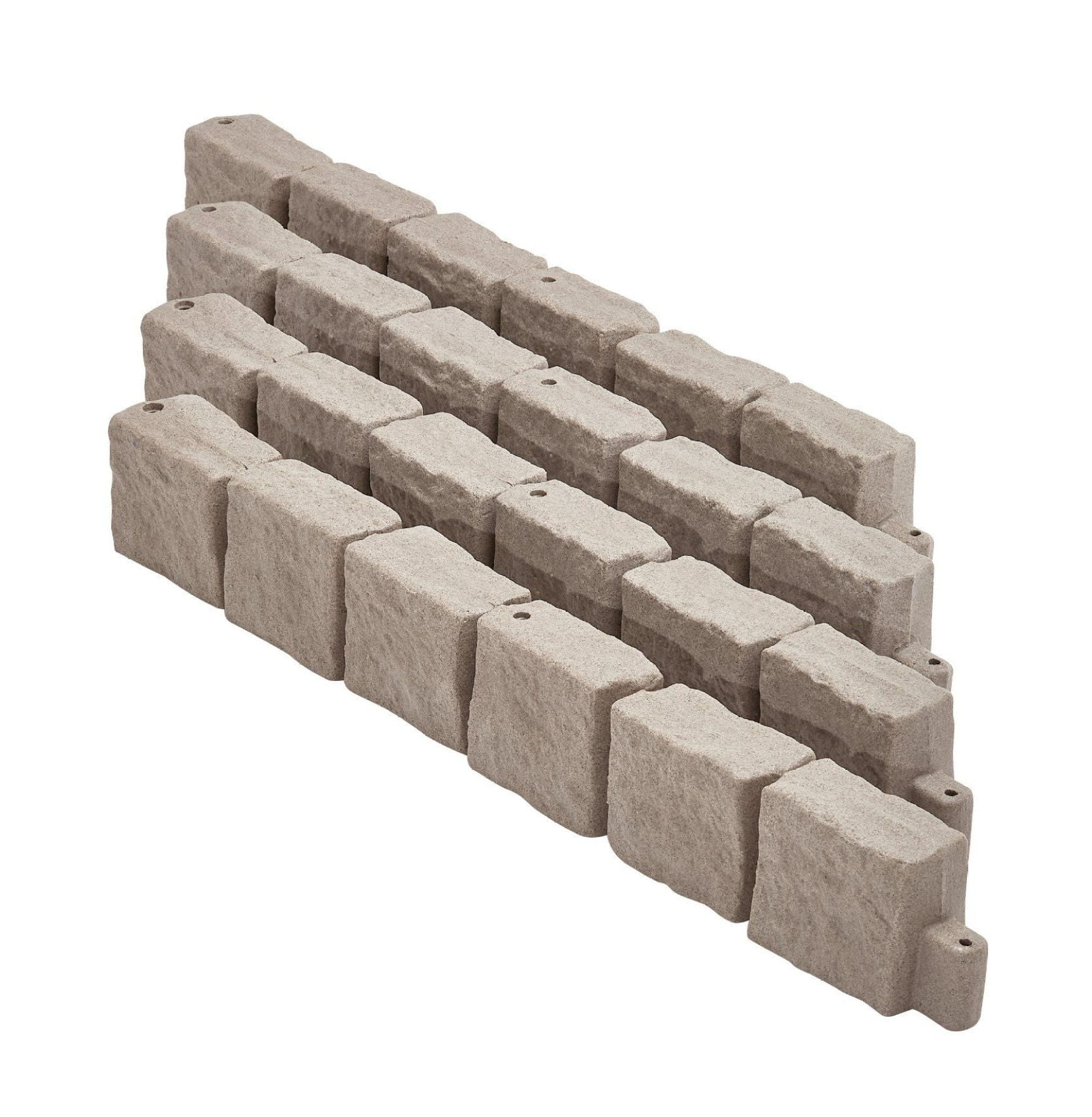 Fake Stone Landscape Edging 46.8x3.9 in, Lawn Edging Border, Realistic ...