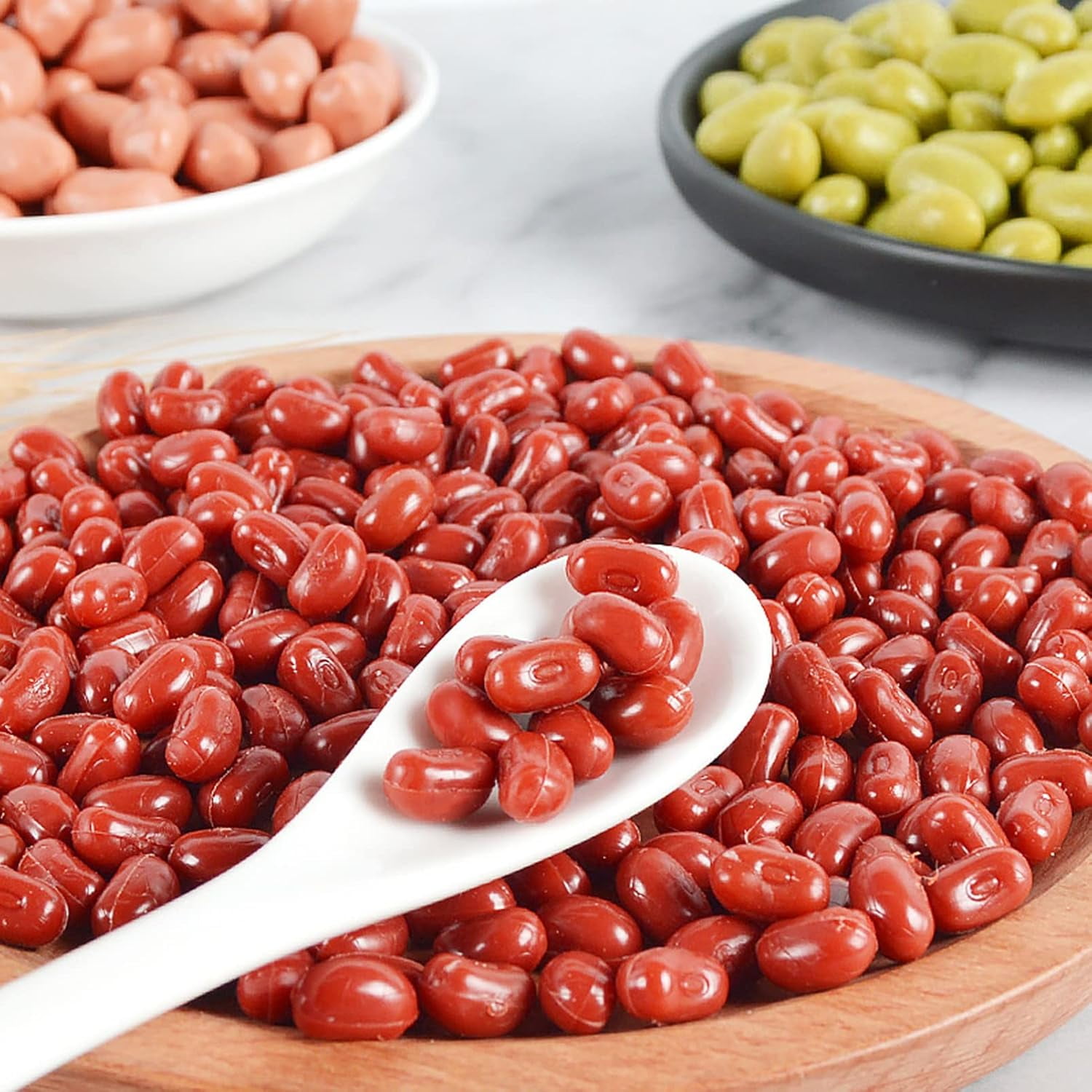 Fake Strawberries Acorn Simulation Red Beans 200G Artificial Edamame ...