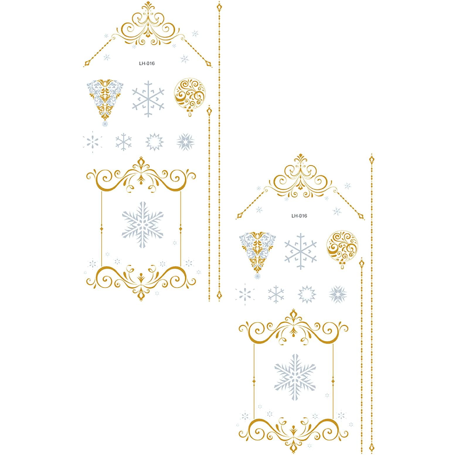 Fake Tattoo Edges, Tattoo, Waterproof, Metallic, Temporary Tattoo, Gold ...