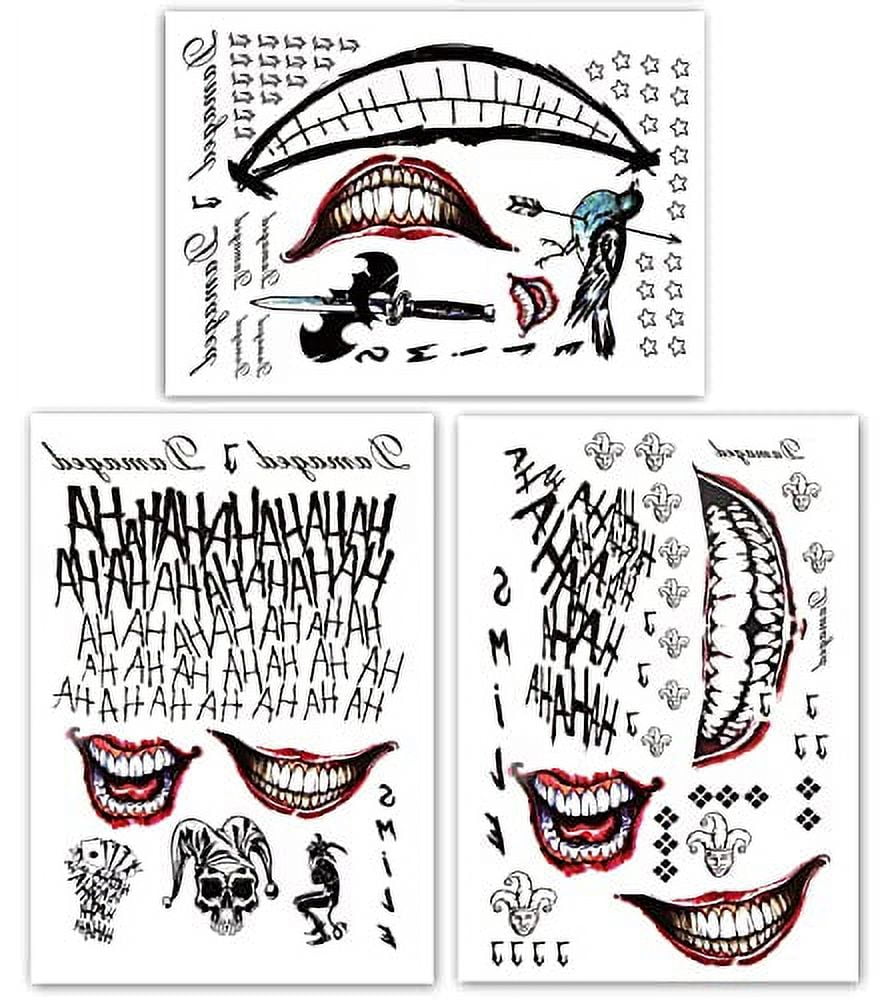 Fake Tattoos, 3-Sheet Men .. Temporary Tattoo Stickers for .. Adult Men ...