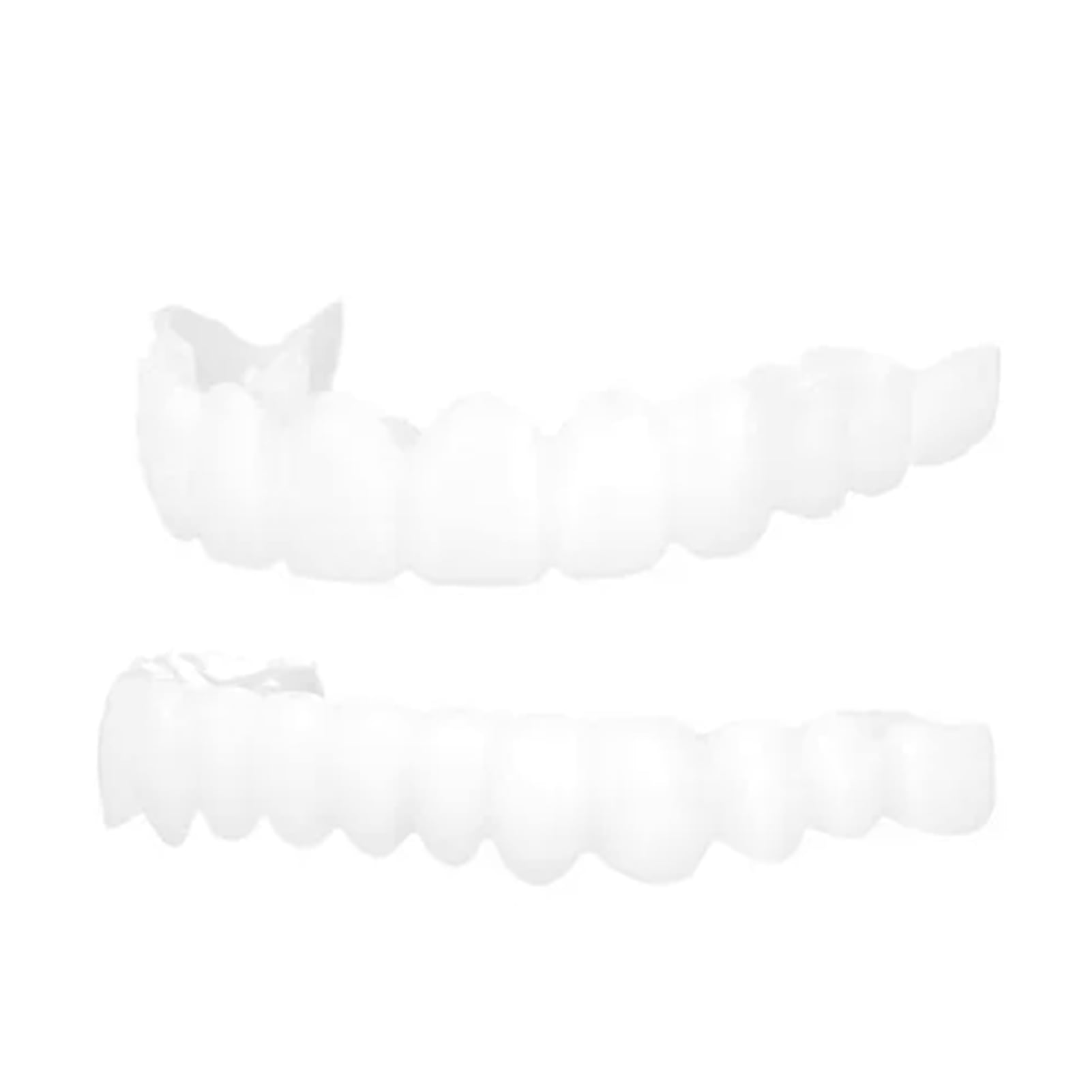 Fake Teeth Braces Upper Lower Imitation Artificial Non Porous Whitening ...