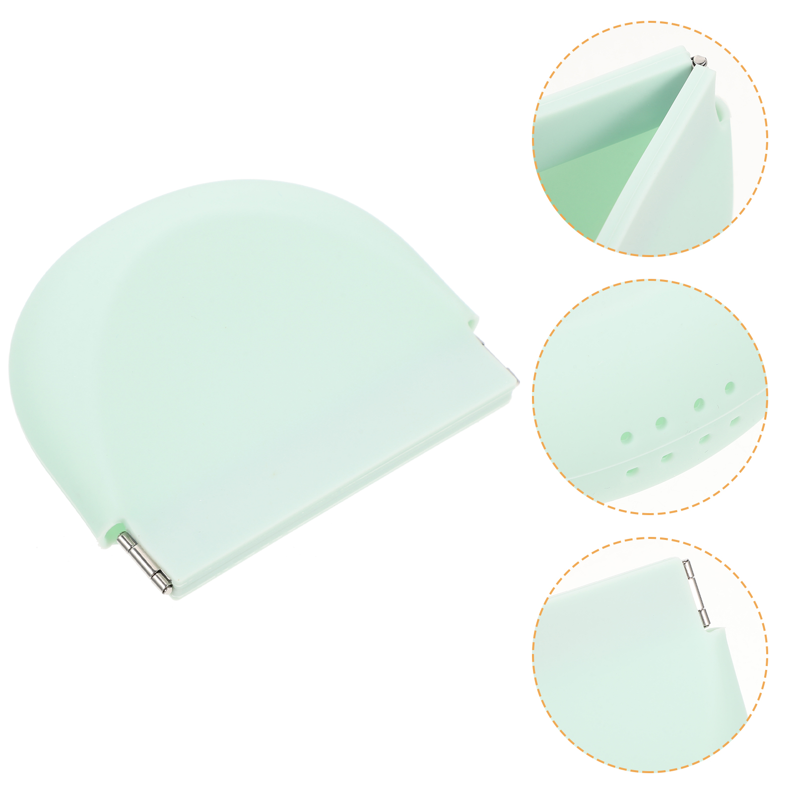 Fake Teeth Small Retainer Container Orthotic Storage Box Silica Gel ...