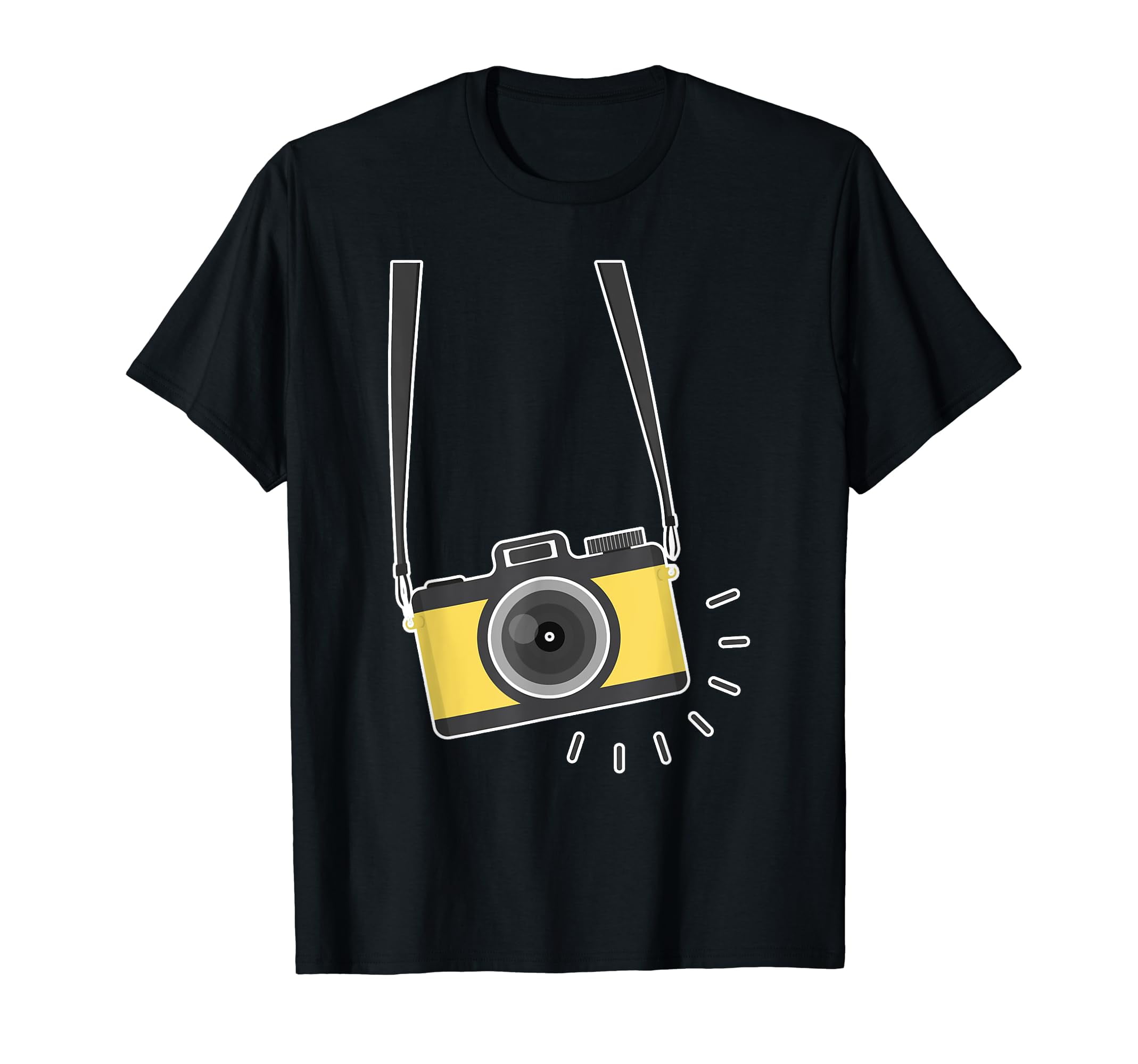 Fake Tourist Camera Graphic Vacation Photographer Presents T-Shirt ...