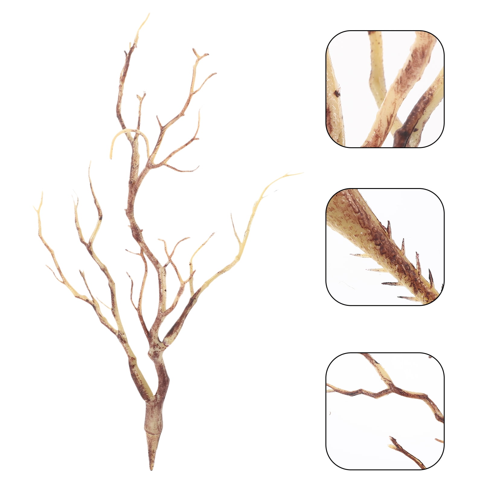 Fake Tree Branch,3Pcs Artificial Dried Tree Branches Plastic Fake ...