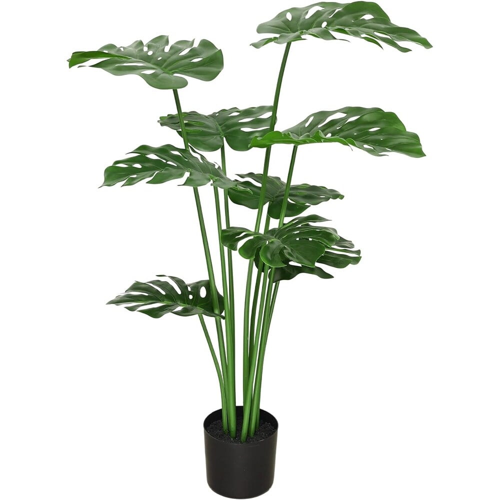 ZEKOO Fake Tree Tall Artificial Monstera Plants Indoor Faux Tree for ...