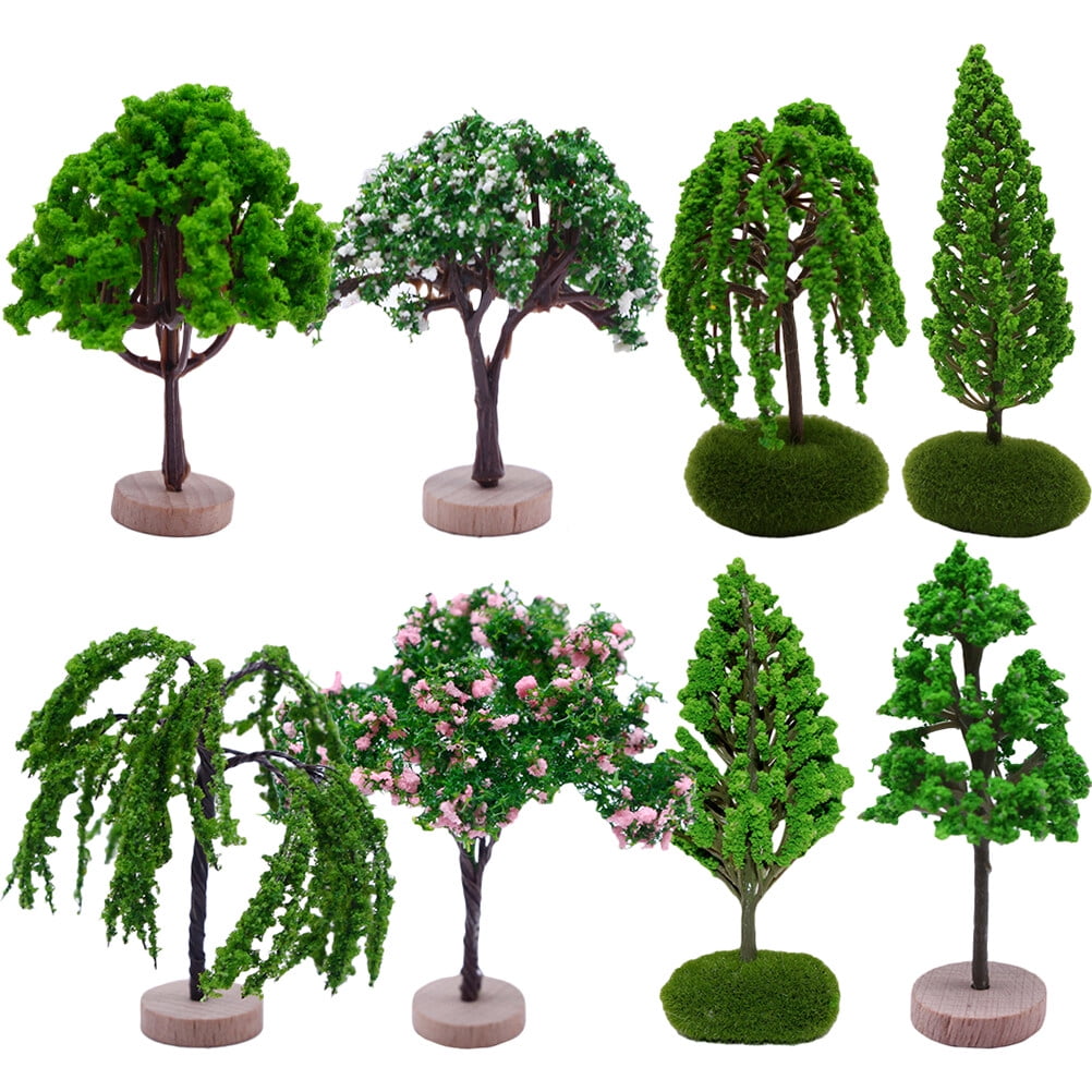 Fake Tree8pcs Realistic Tree Model Microlandscape Layout Model ...