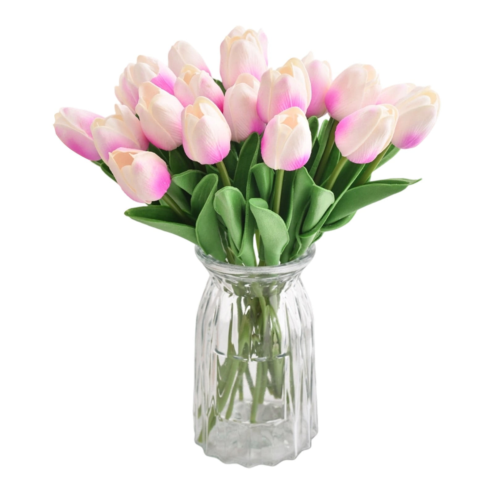 Fake Tulips, Artificial Flowers Real Touch PU Faux Flowers Tulip Stems ...
