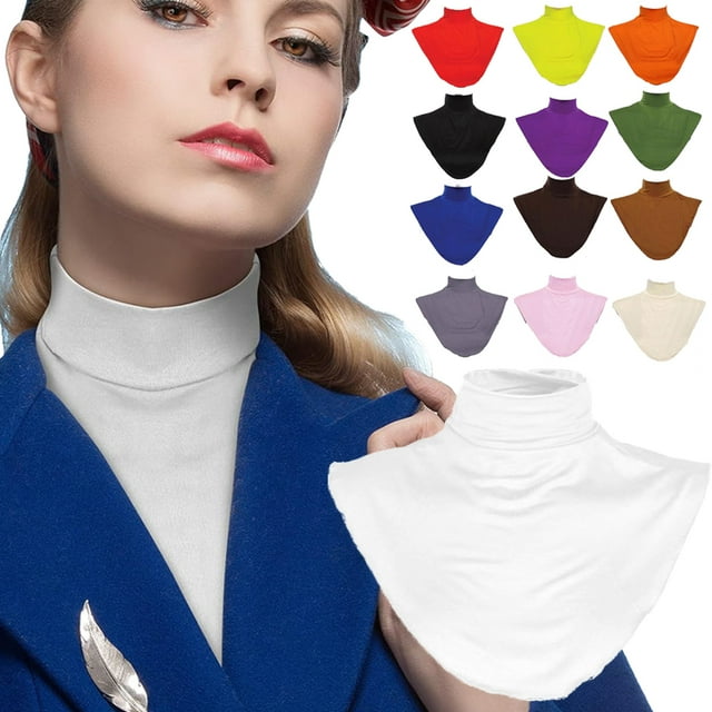 Fake Turtleneck Dickey Detachable Collars Half Top Mock Blouse Collar ...
