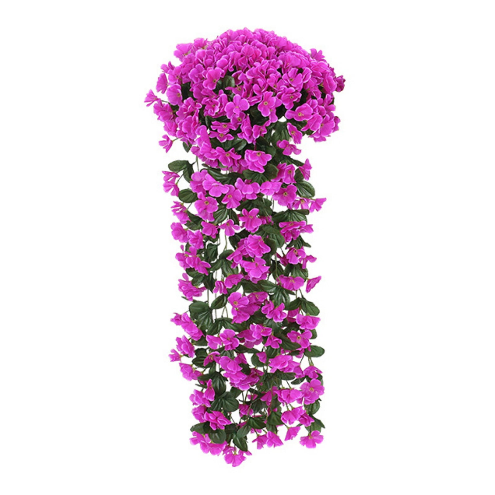 Fake Violet Garland, 33.5Inch Artificial Vines Flowers Hanging Violet ...