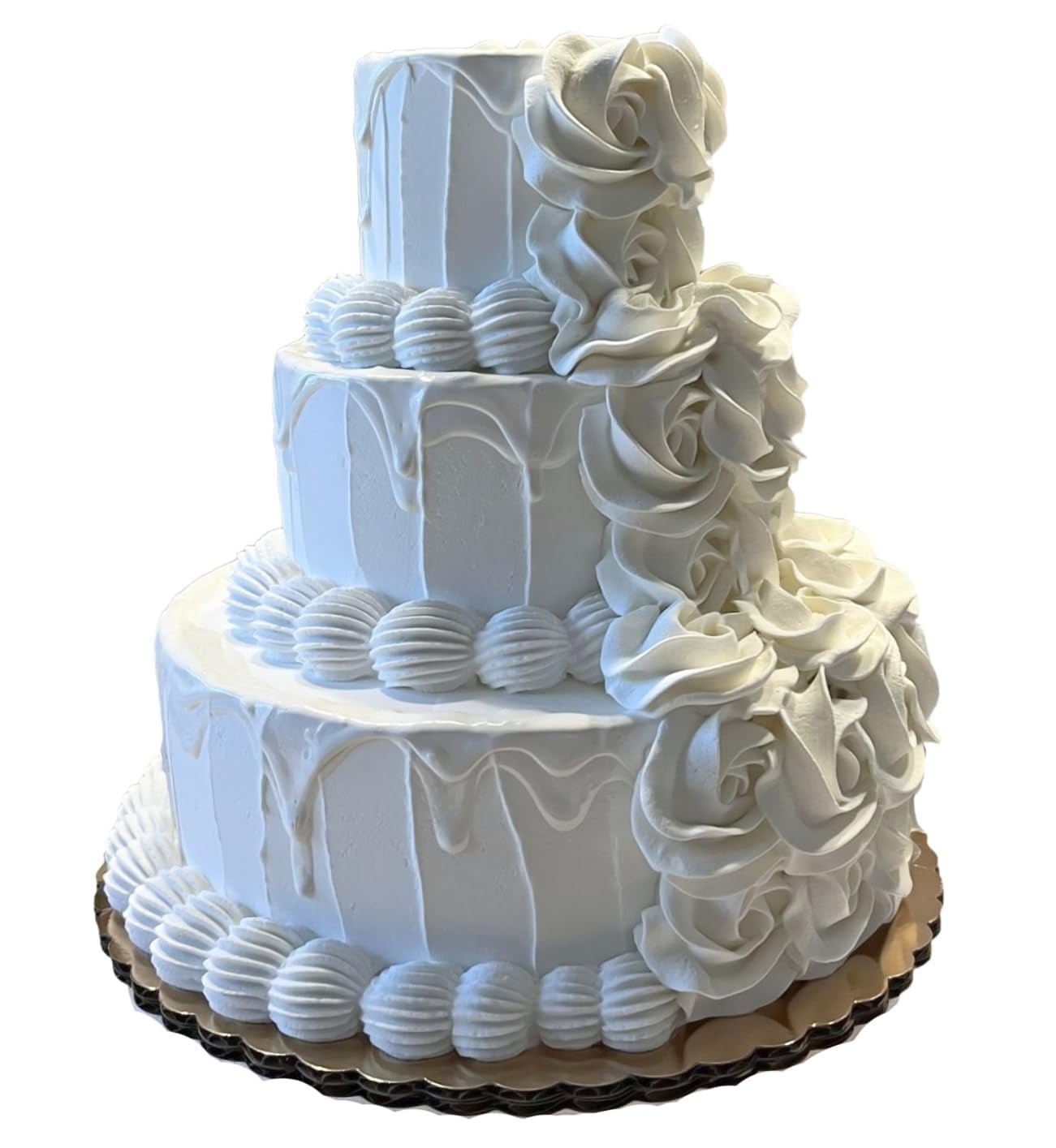 Fake Wedding Cake Ivory 3 Tier Cake Handmade by Dezicakes- Fake Cake -Artificial Wedding Cake ...