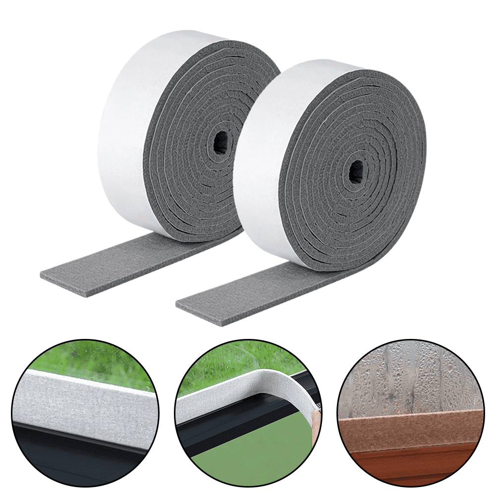 Fakrich 2 Rolls Window Seal Strip,78" Window Condensation Absorber Anti ...