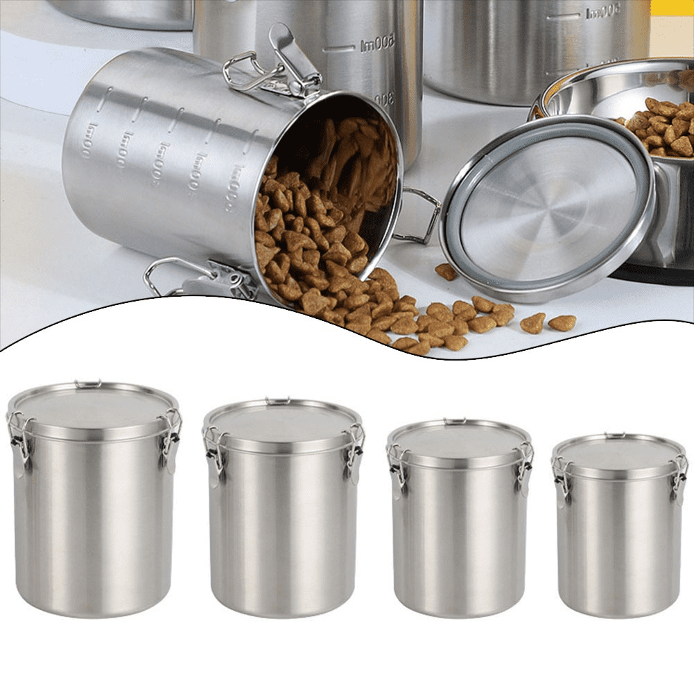 Fakrich Coffee Storage Tank, 1600 ml Stainless Steel Tanks Sealed ...