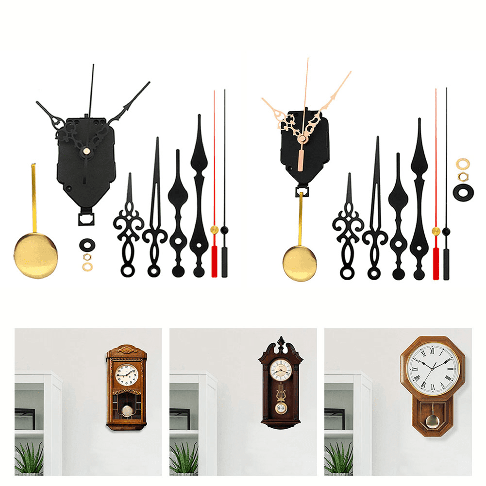 Fakrich Quartz Pendulum Trigger Clock Movement Chime Music Box ...