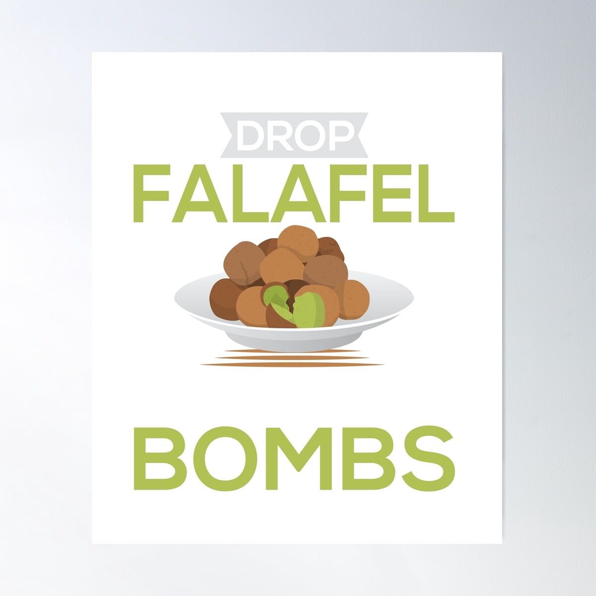 Falafel Arabic Finger Food Poster Wall Art, Modern Wall Decor For ...