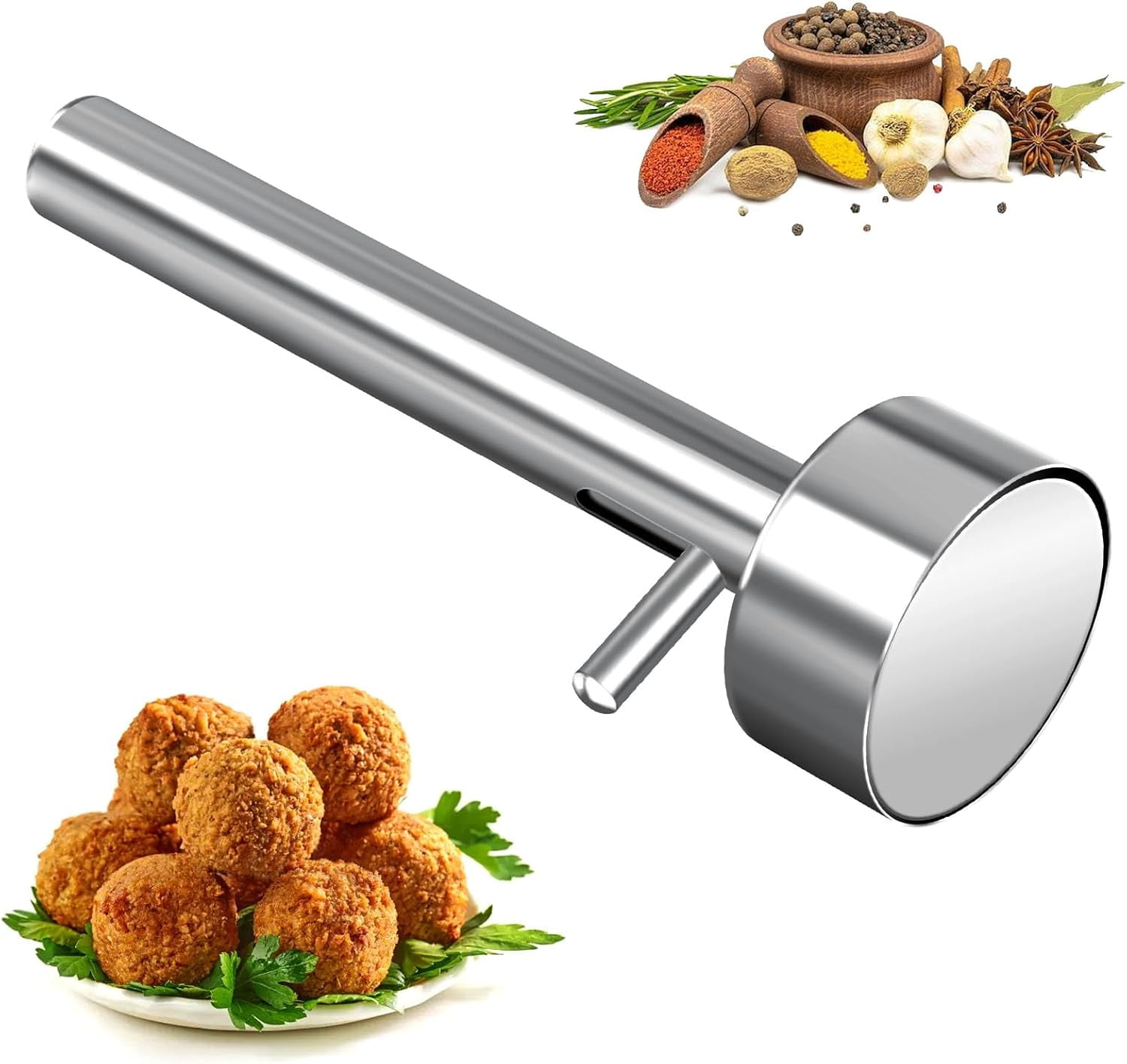 Falafel Scoop Maker, Stainless Steel Falafel Mold, Easy to Use and ...