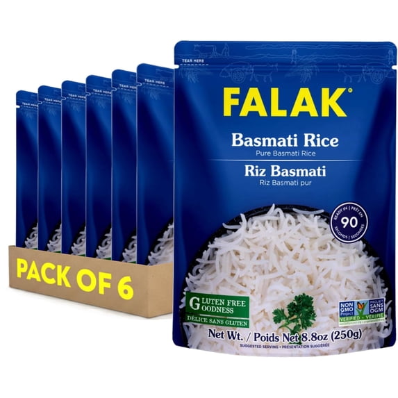 Falak Seasoned Rice, Long-Grain Rice, Stovetop or Microwave, Ready in ...