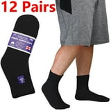 Falari 12-Pack Diabetic Socks Ankle Unisex Physicians Approved Socks ...