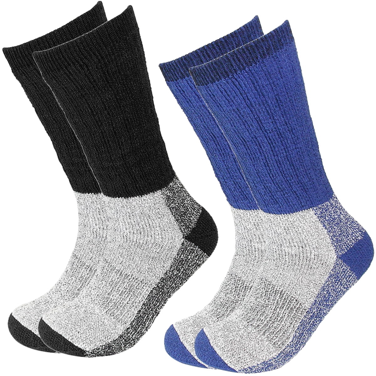 Falari 2 Pairs Merino Wool Socks for Work, Boot, Hiking, Cold Weather 5 ...