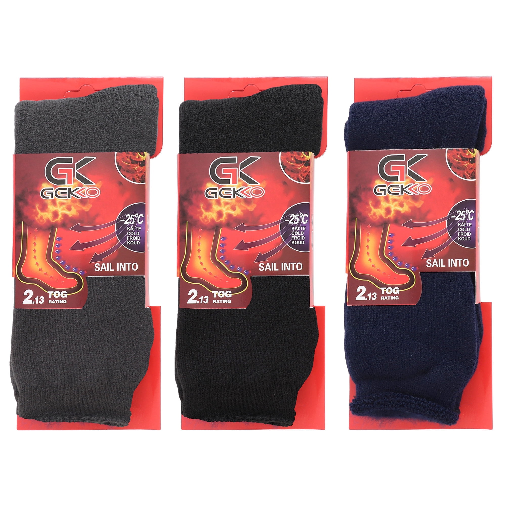 Falari 3-Pack Winter Wool Insulated Thermal Socks for Men, Excellent ...