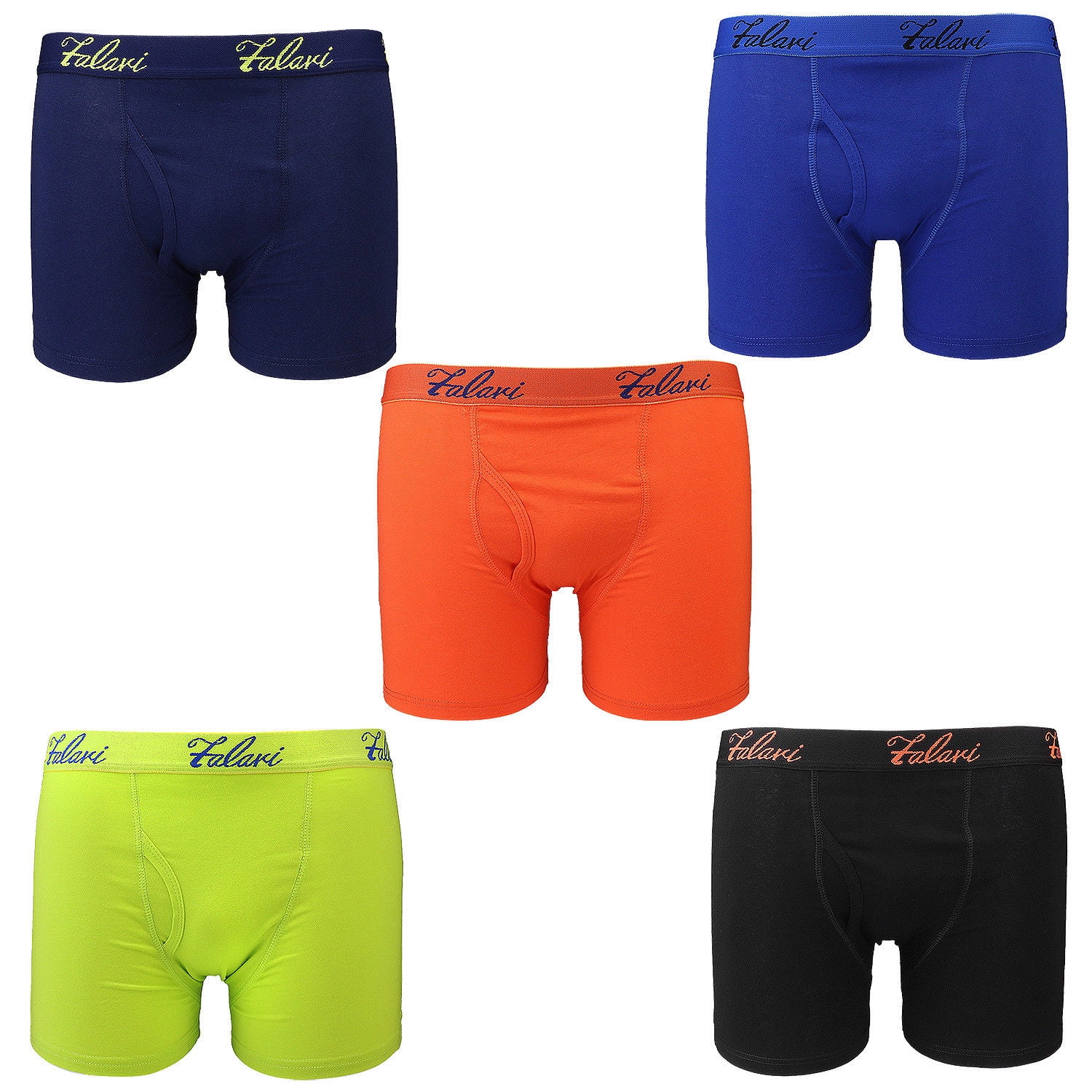 Falari 5-Pack Boy's Boxer Brief Underwear Cotton Ultimate ComfortSoft ...