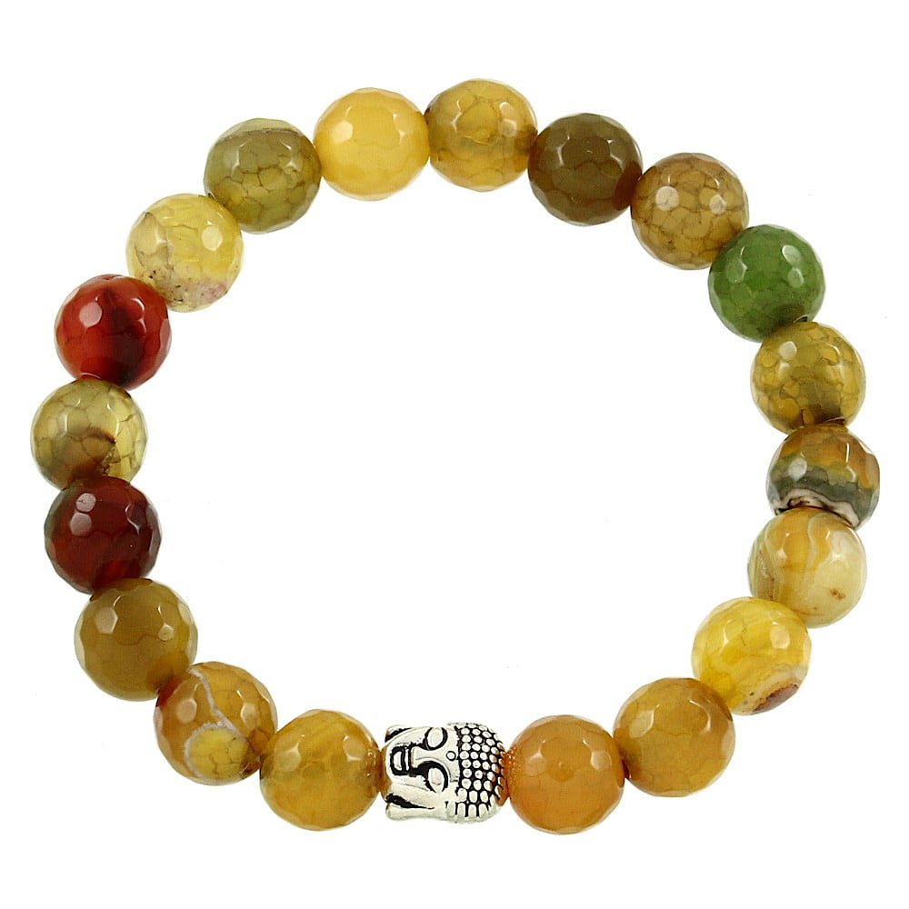 Falari Buddha Energy Natural Gemstone Bracelet - Walmart.com
