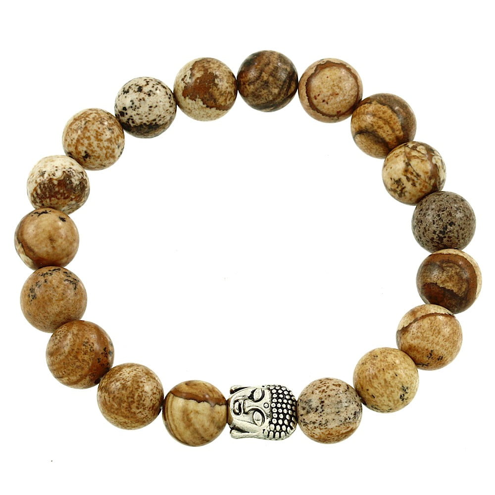 Falari Buddha Energy Natural Gemstone Bracelet - Walmart.com