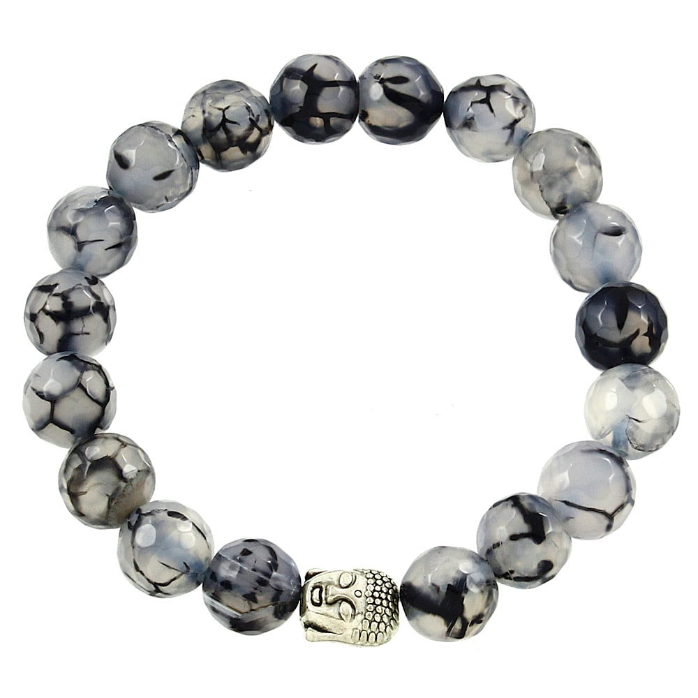Falari Buddha Energy Natural Gemstone Bracelet - Walmart.com