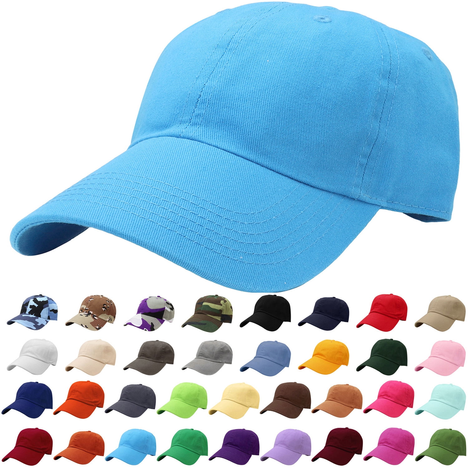 Falari Classic Baseball Cap Dad Hat 100% Cotton Soft Adjustable Size ...