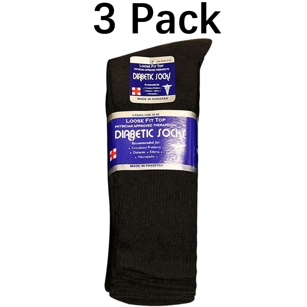 Falari Diabetic Crew Socks Physicians Approved Socks for Men Women Legs ...