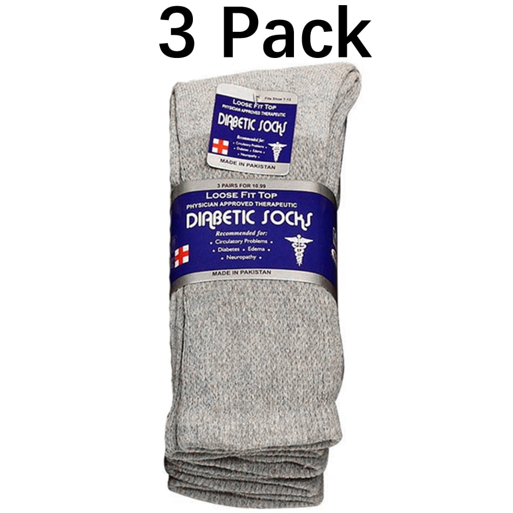 Falari Diabetic Crew Socks Physicians Approved Socks for Men Women Legs ...