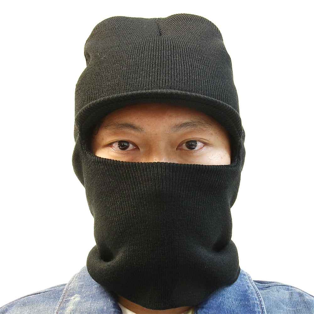 Falari Knitted Face Mask Hat Winter Outdoor Protection Hunting Hat ...