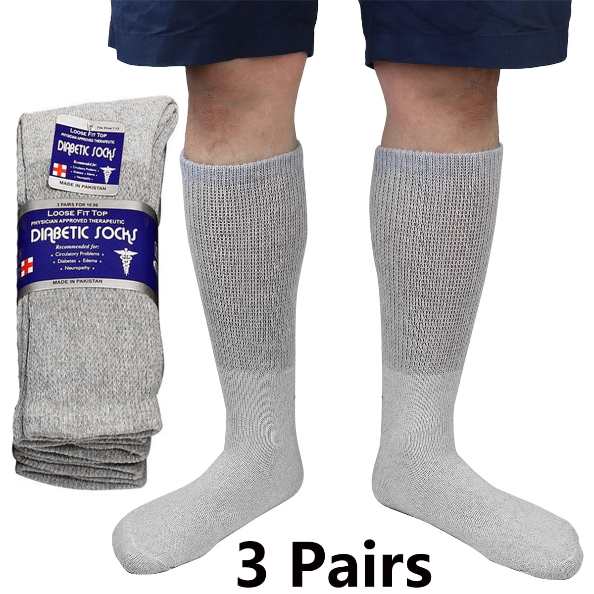 Falari Healthy Non-Binding Loose Medical Socks for Men & Women ...
