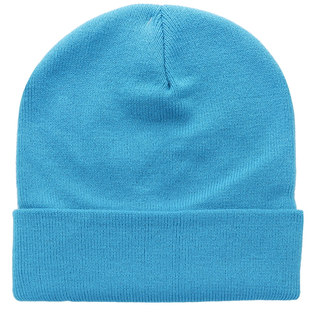 Falari Men Women Skull Knitted Beanie Hat Ski Cap Plain Solid Color ...