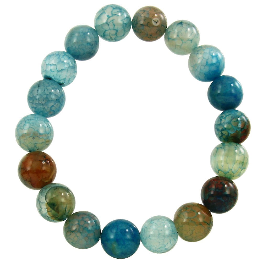 Falari Natural Gemstone Bracelet 10mm Stretch One Size - Walmart.com
