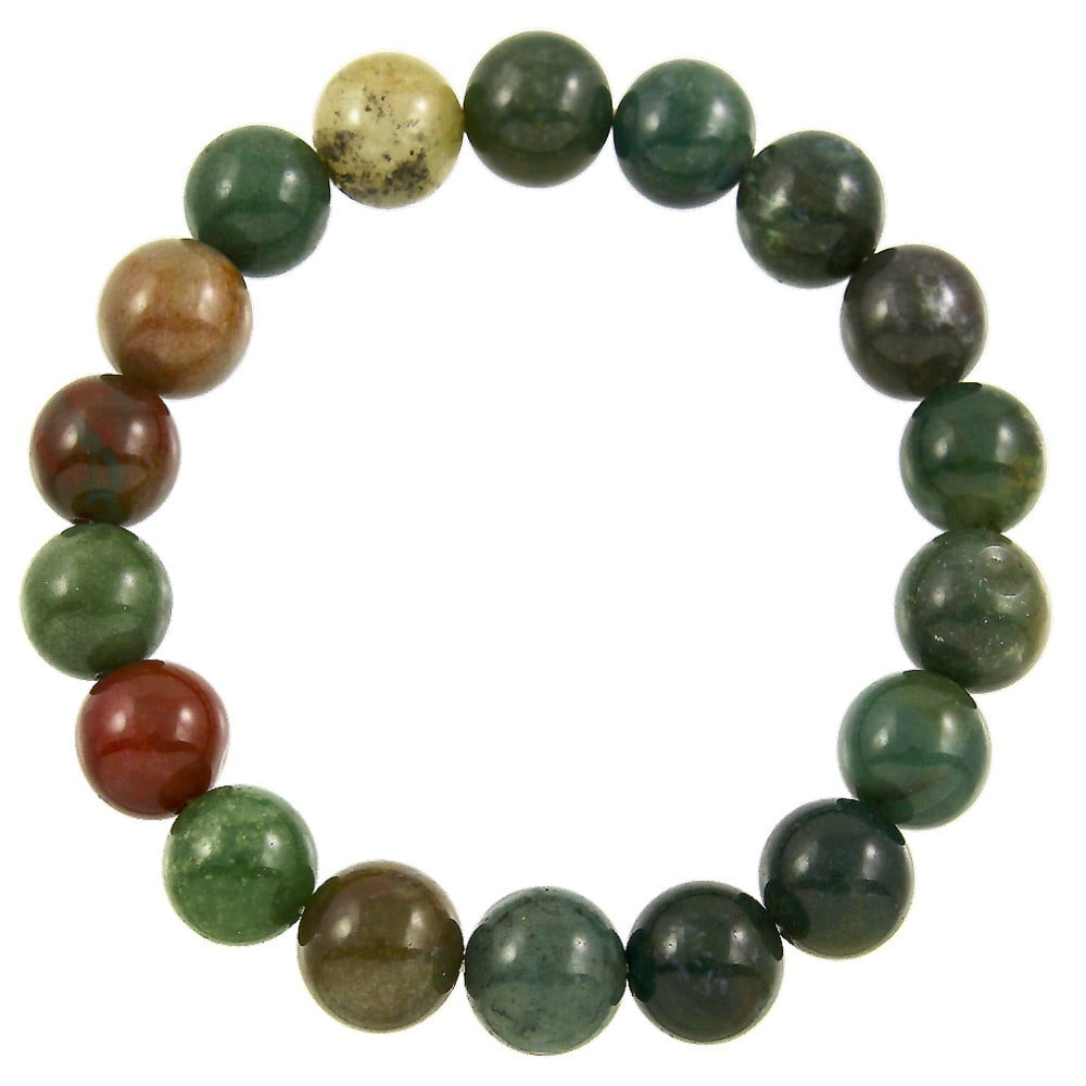 Falari Natural Gemstone Bracelet 10mm Stretch One Size - Walmart.com