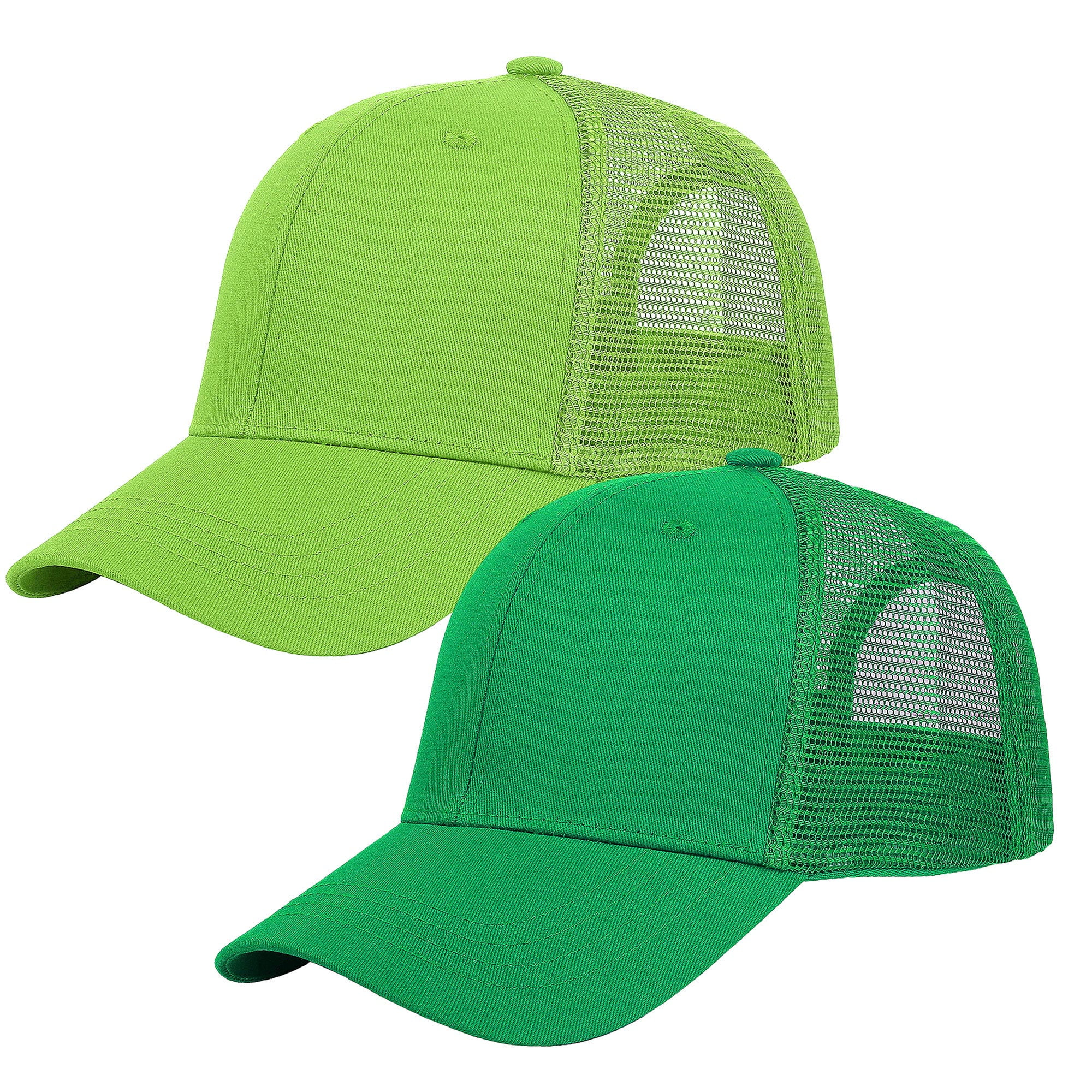 Falari Trucker Hat 2-Piece Set, 6 Panel, Cotton Mesh, Adjustable Size ...