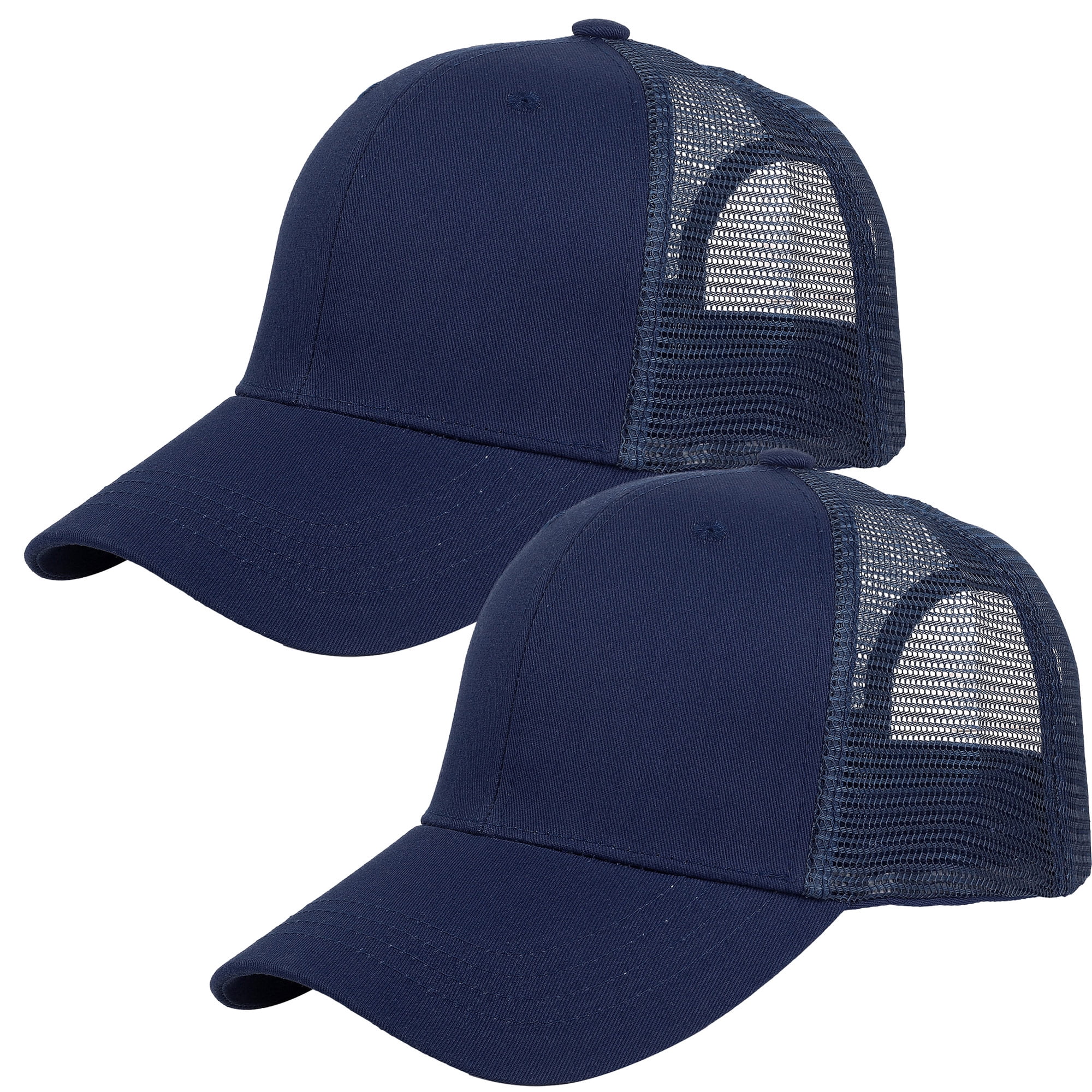 Falari Trucker Hat 2-Piece Set, 6 Panel, Cotton Mesh, Adjustable Size ...