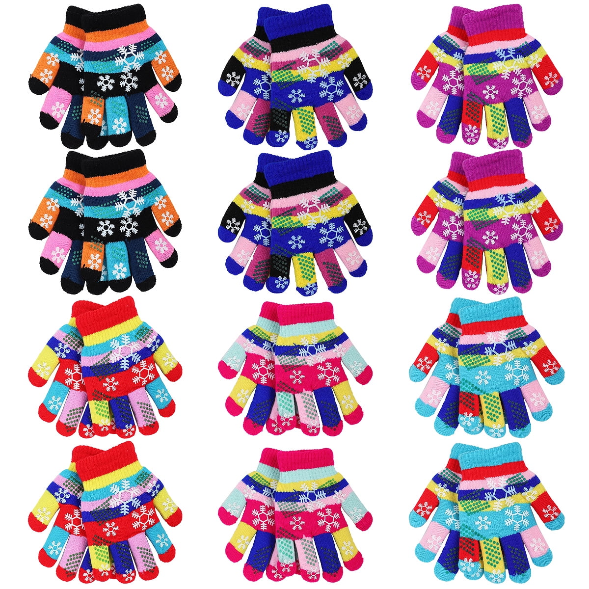 Falari Wholesale Kids Children Winter Knitted Magic Stretch Gloves ...