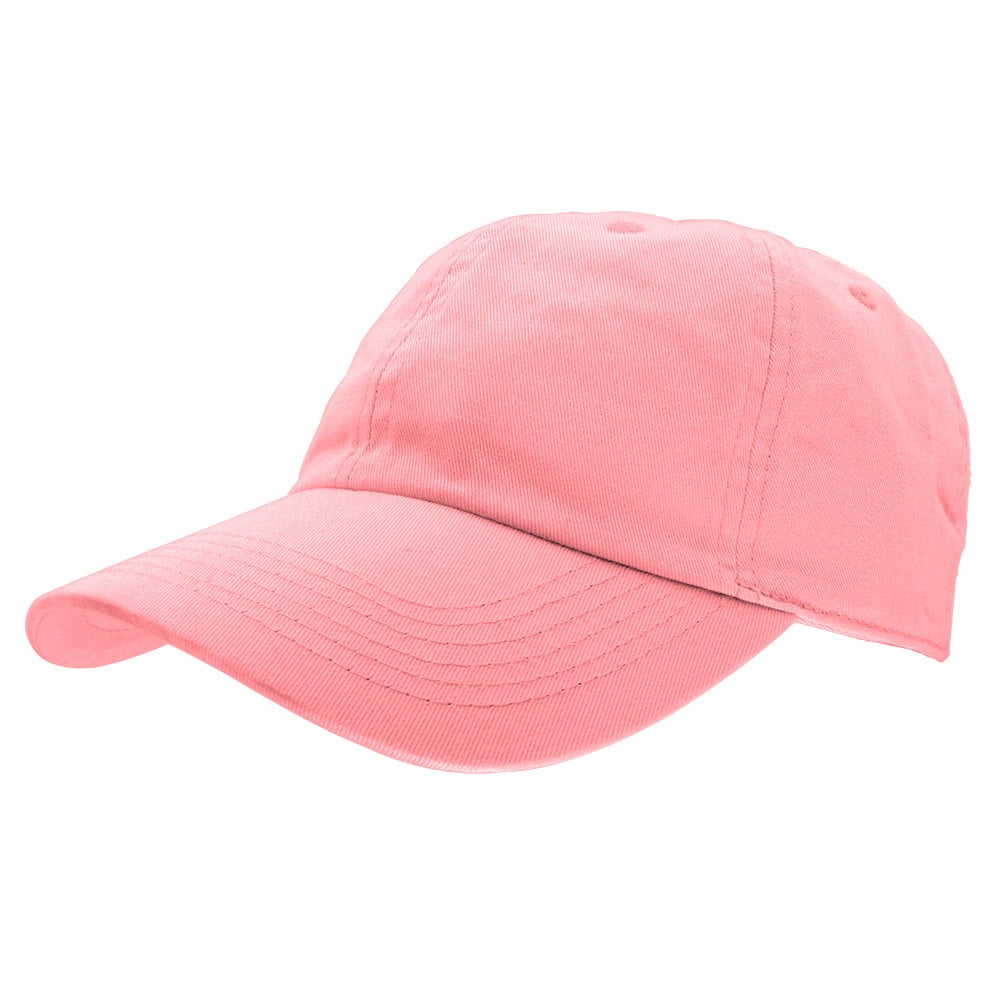 Falari Women's Adjustable Cotton Baseball Cap Hat, Light Pink - Walmart.com