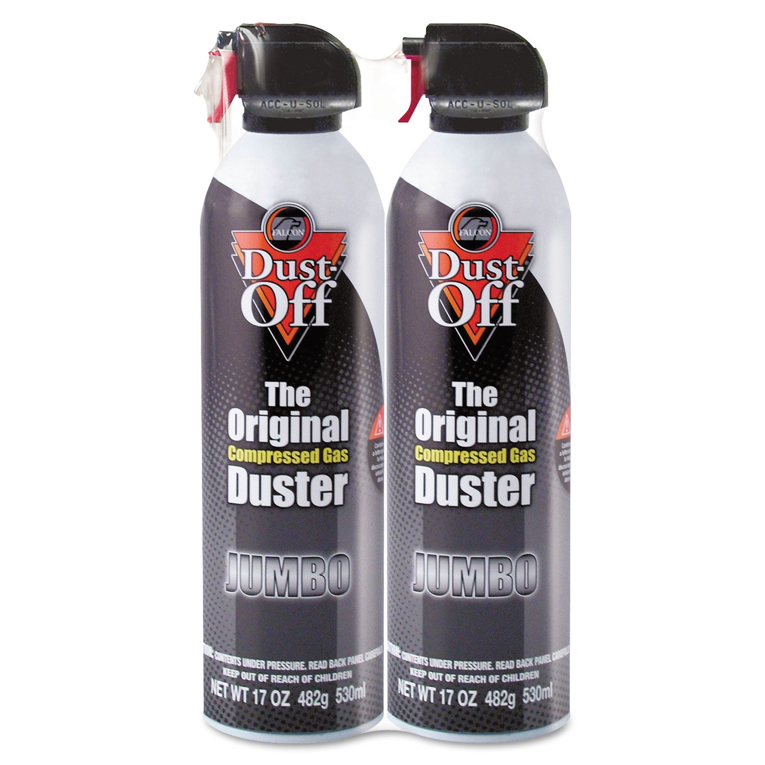 Dust-Off DPSJMB2 17 oz. Can Disposable Compressed Air Duster (2/Pack ...